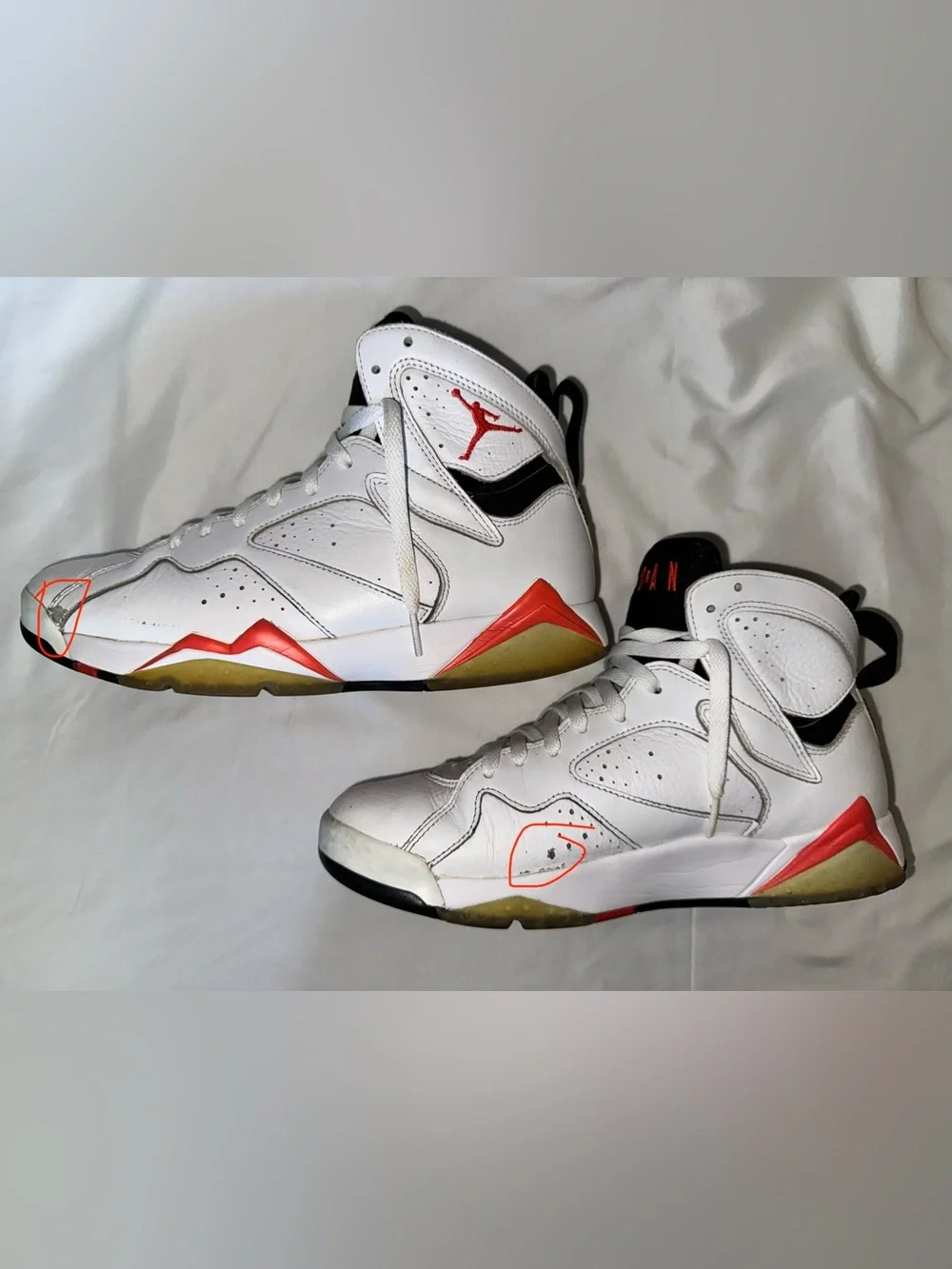 Jordan | Shoes | Mens Air Jordan Retro 7 White Infrared | Poshmark